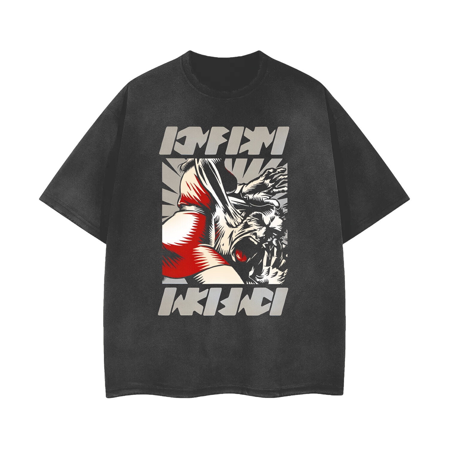 [ACID WASHED RIPPED] KMFDM Band 1998 Distressed Vintage Feel T-Shirt ...