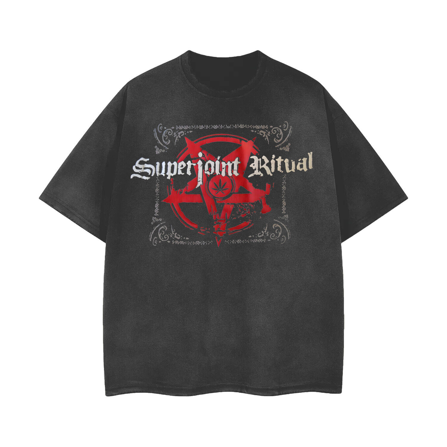 [ACID WASHED RIPPED] Superjoint Ritual Distressed Vintage Feel T-Shirt ...