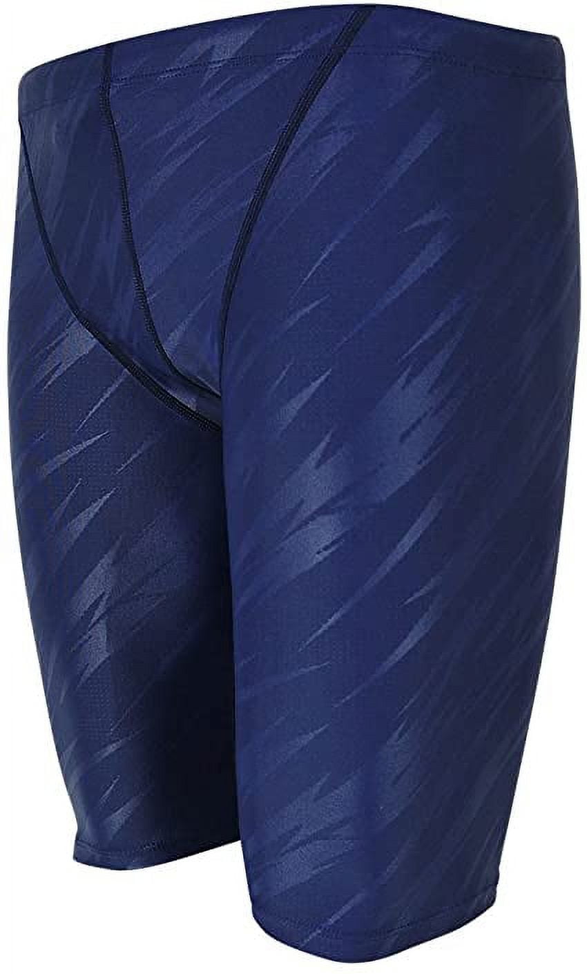 ACIRAE Jammer Swimsuit Mens Athletic Solid Swim Jammers Endurance Long ...