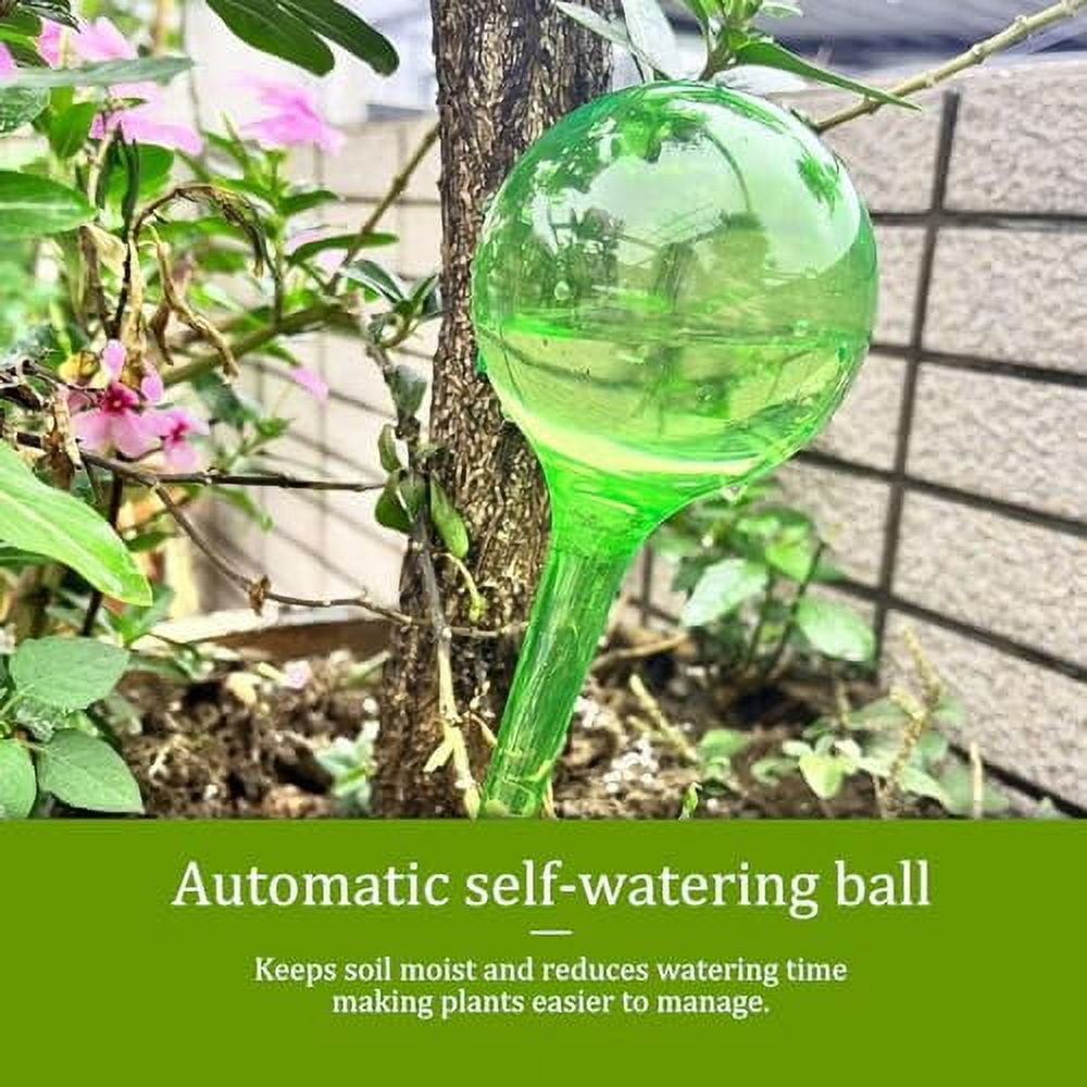 ACJRYO Watering Globes Set of 10, Green Self Watering Spikes Automatic ...