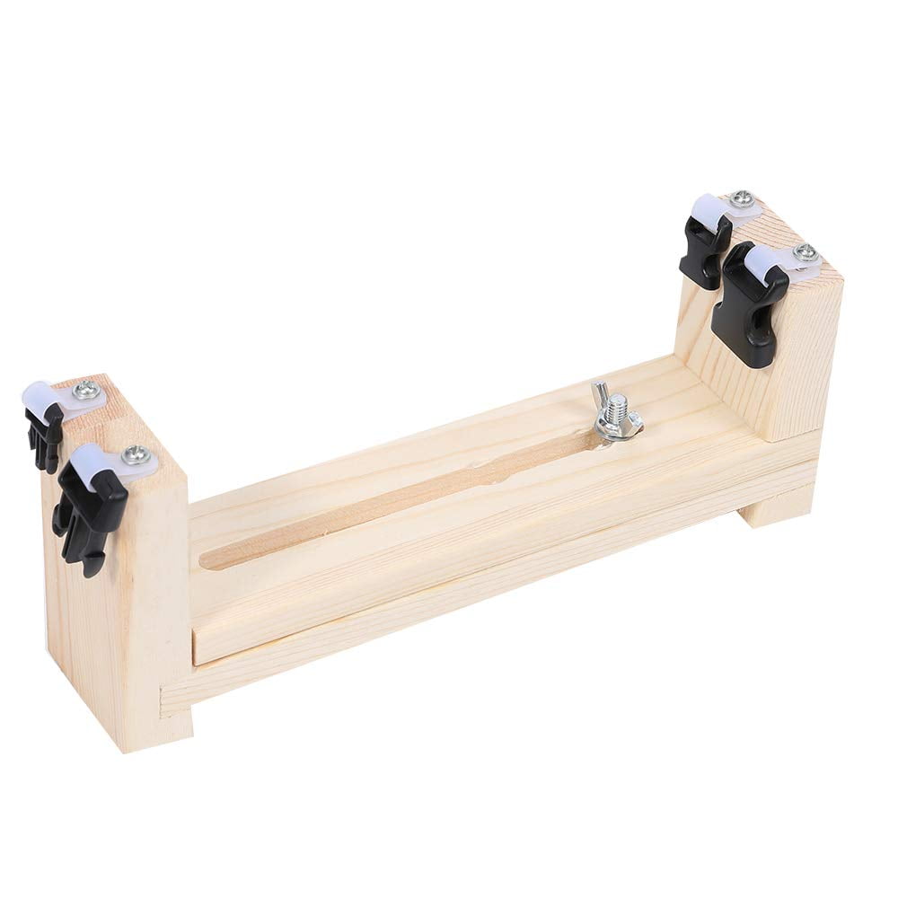 ACKEIVTO Adjustable Paracord Jig Bracelet Maker, Wooden Frame, Brown ...