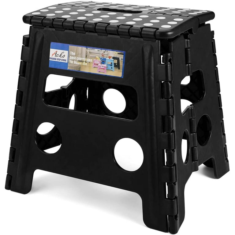 Folding plastic step stool store