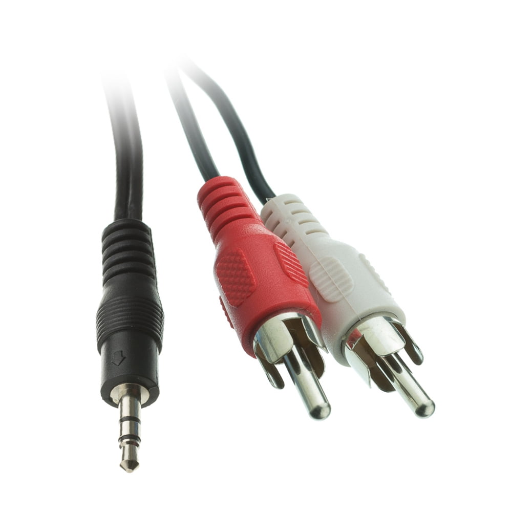 ACL 1 Feet 3.5mm Stereo Male to Dual RCA Male (Right and Left) Audio ...