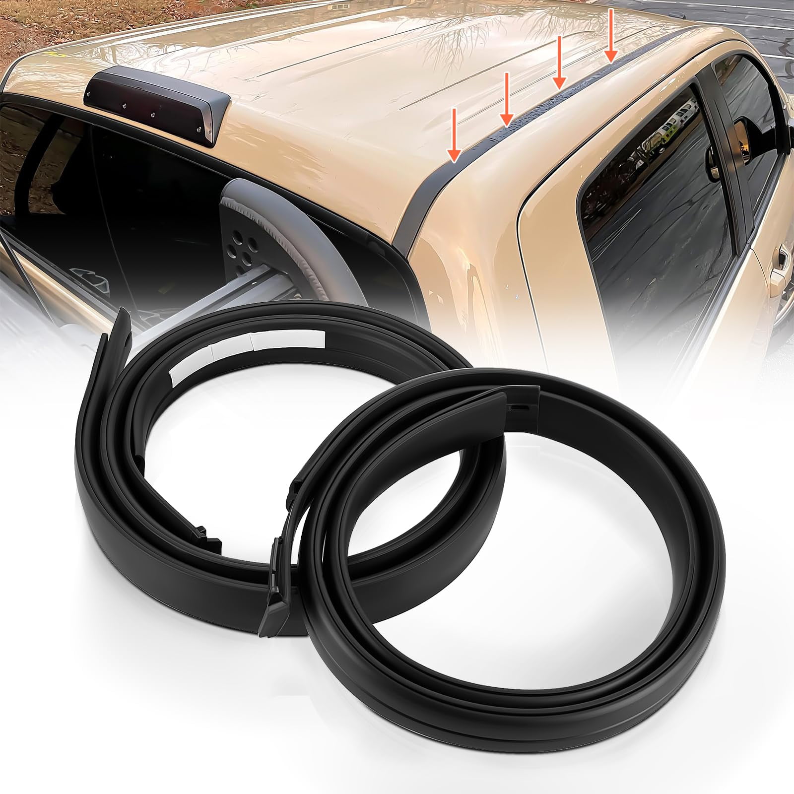 ACLONG Roof Molding Drip DHF10 Weatherstrip Car Roof Moulding Trim Seal ...