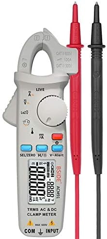 ACM91 Digital Clamp Meter AC/DC Current True RMS Auto-Ranging 6000 ...