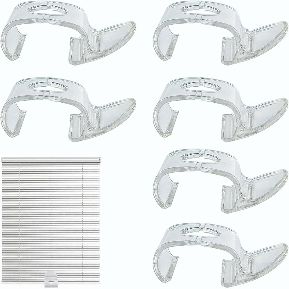 ACMDL 6 Pack Cordless Blinds Bottom Rail - Transparent Blinds Shades ...