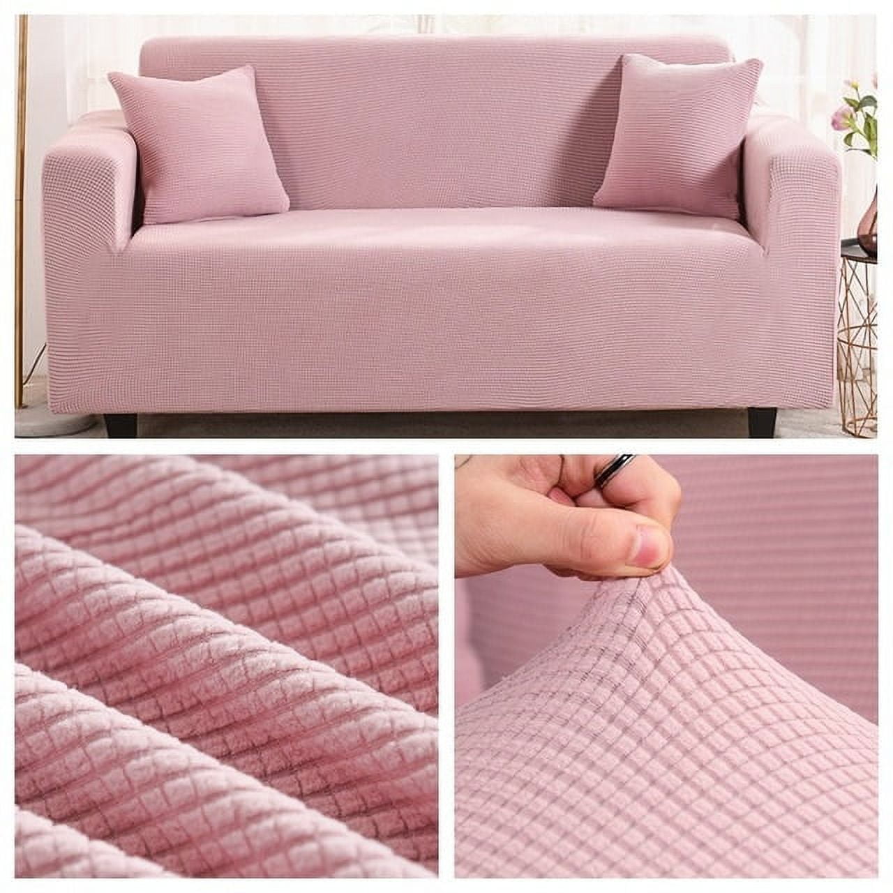 ACMDL Seat Solid Color Sofa Cover Full Coverage Dustproof Universal ...