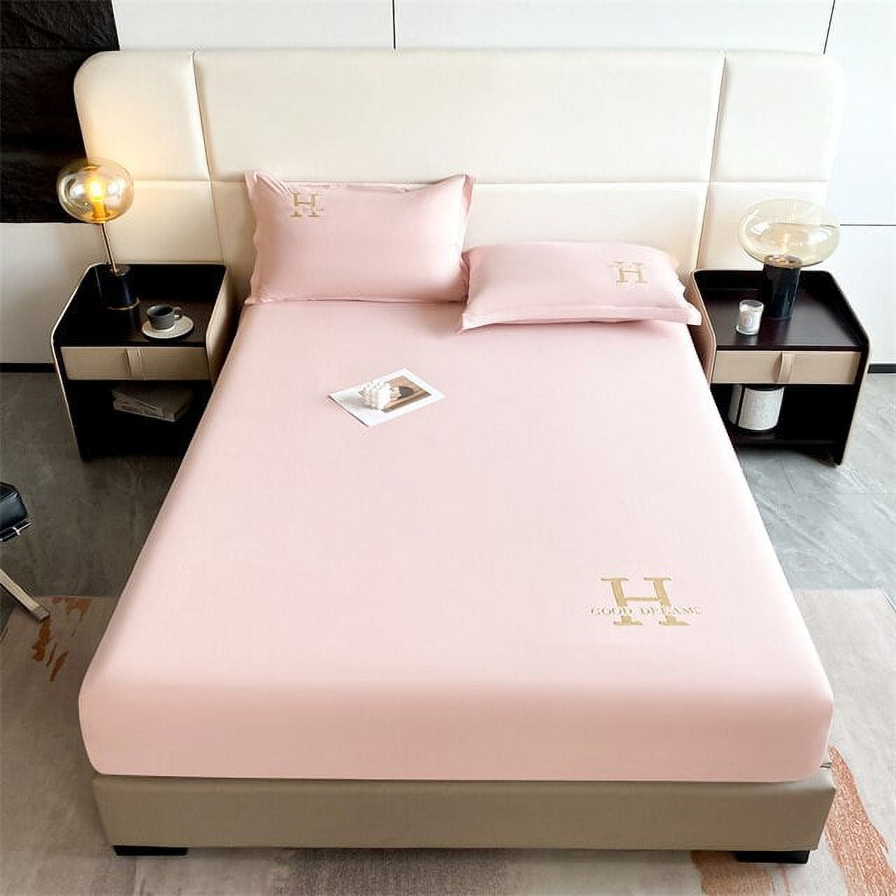 Acmdl Waterproof Fit Sheet With Elastic Band Bedsheet Single Double
