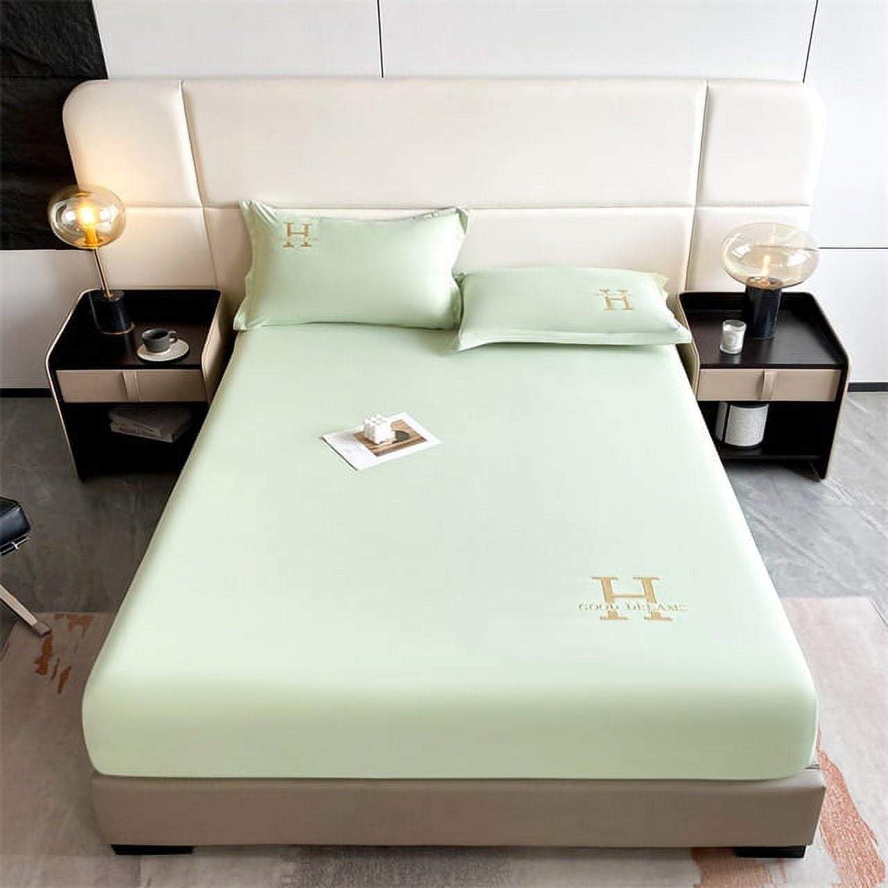 Acmdl Waterproof Fit Sheet With Elastic Band Bedsheet Single Double