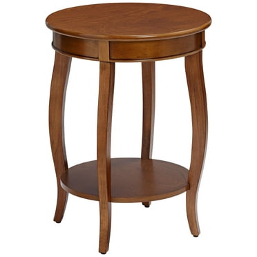 Linon Santa Fe End Table, Antique Finish, 24 inches Tall - Walmart.com