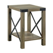 ACME Alysa Traditional Wooden End Table, Black, 18"W - Walmart.com