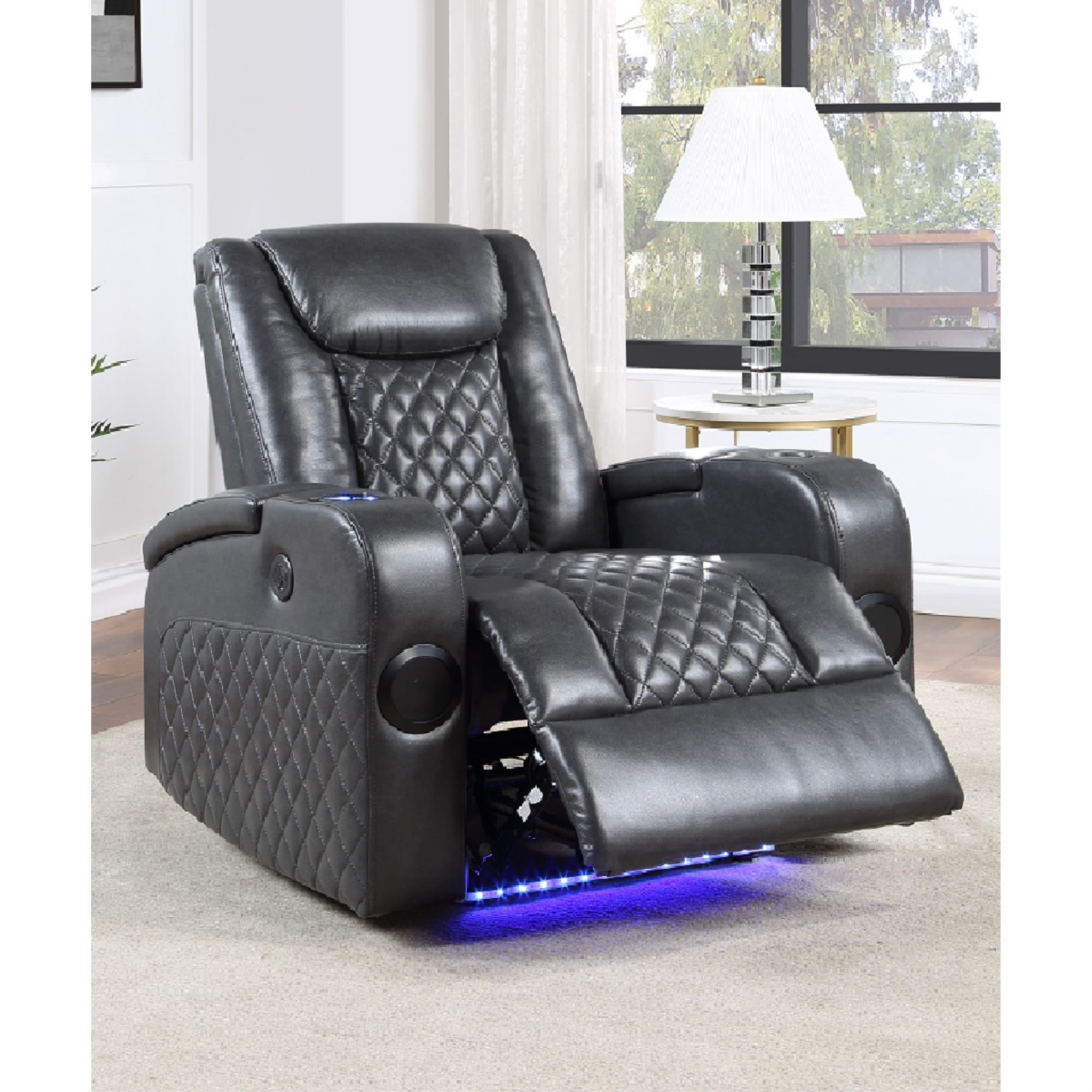 ACME Alair Power Motion Recliner W/Bluetooth, Wireless Charger ...