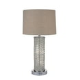 ACME Amity Chrome Table Lamp with Chrystal Beads & LED Light Bulb ...
