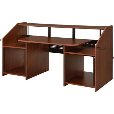 ACME Eleazar Music Recording Studio Desk in Natural Oak - Walmart.com