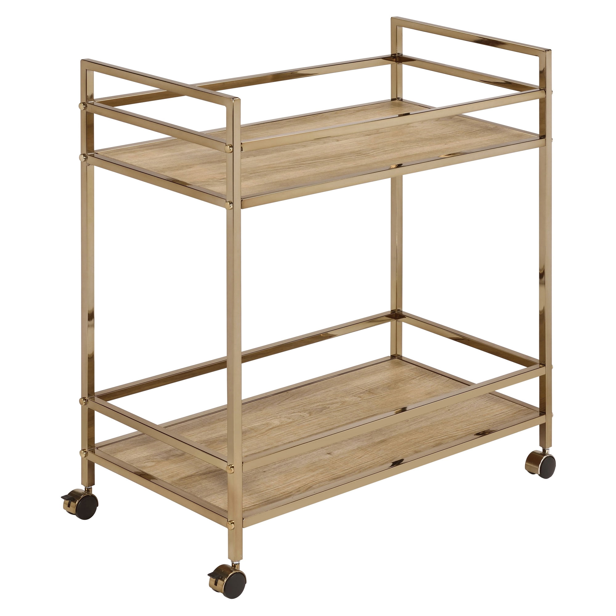 ACME Barb Serving Cart in Natural and Champagne - Walmart.com