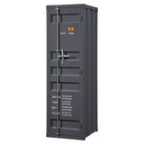 Acme Cargo Wardrobe Armoire with 1 Door in Gunmetal - Walmart.com