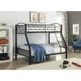 ACME Cayelynn Twin over Full Metal Bunk Bed in Black - Walmart.com