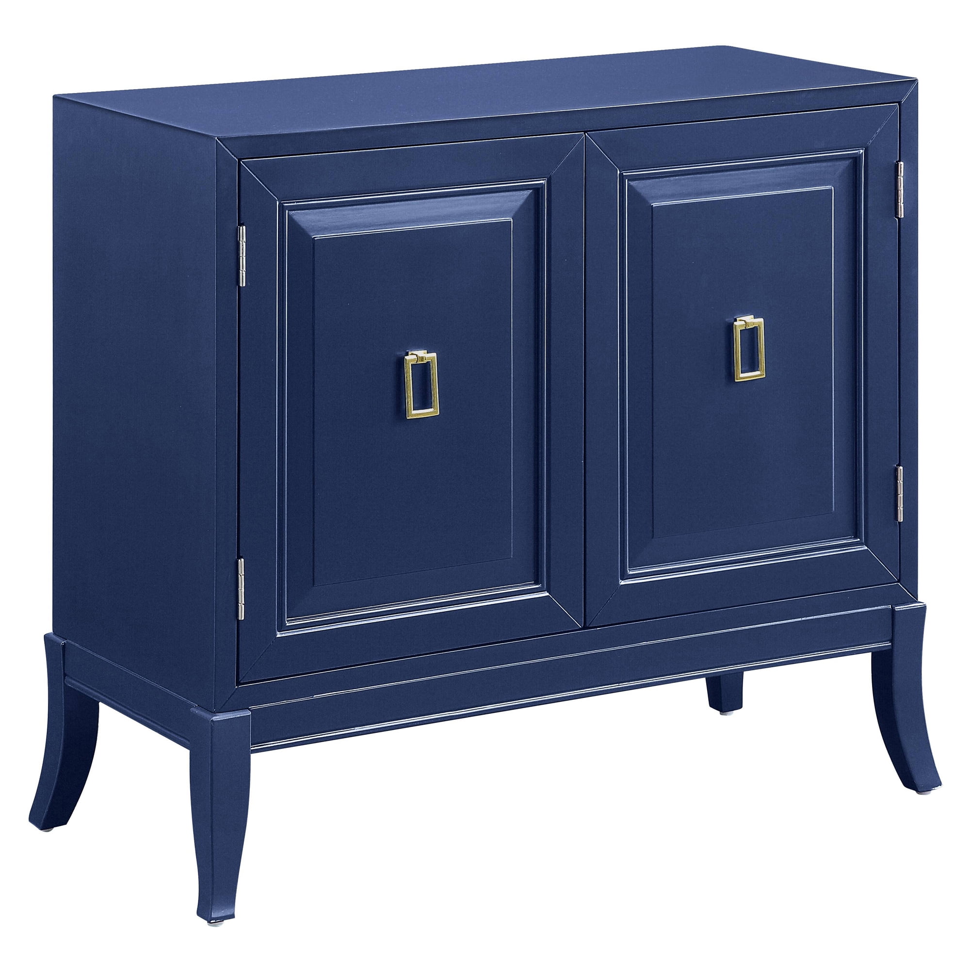ACME Clem Console Table with Door in Blue - Walmart.com