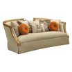ACME Ernestine Sofa (with 7 Pillows) in Tan Fabric & Black - Walmart.com