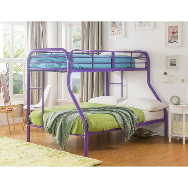 ACME Eclipse Twin/Full Bunk Bed, Purple - Walmart.com
