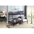 ACME Eclipse Twin/Full Bunk Bed, Black - Walmart.com