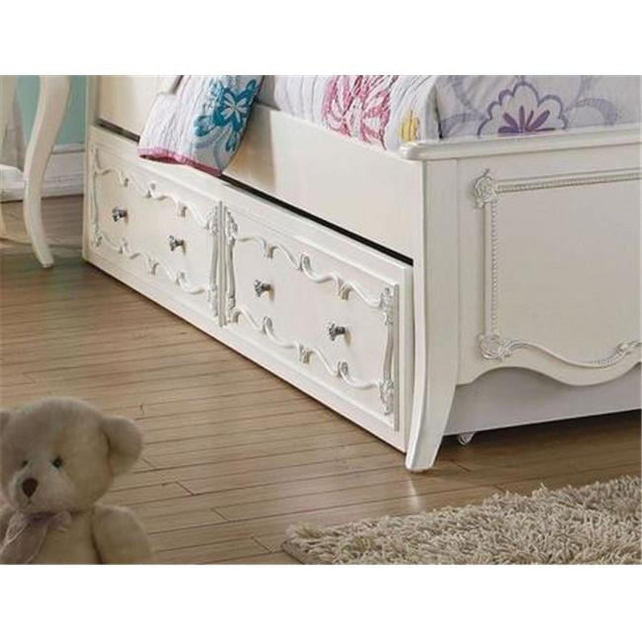 ACME Edalene Trundle - Pearl White - Twin Size - Walmart.com
