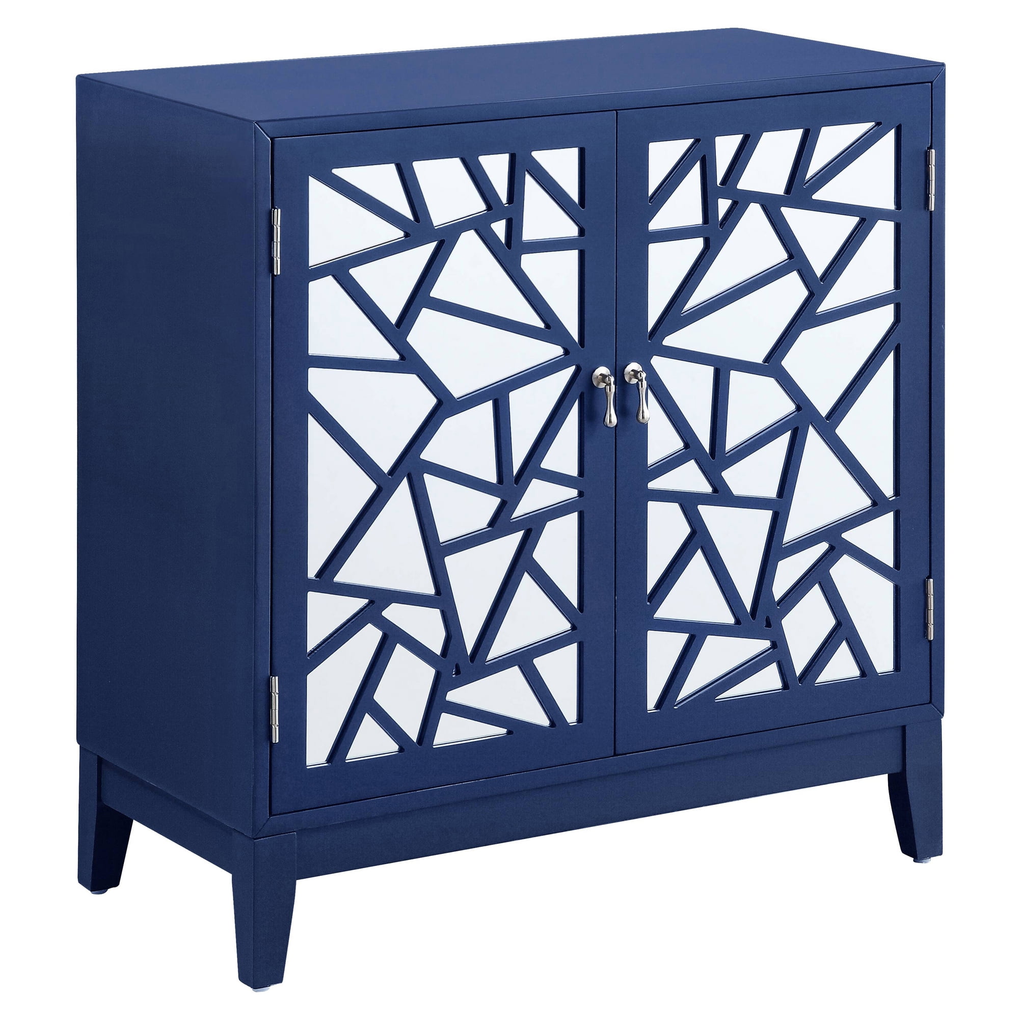 ACME Einstein Rectangular Console Table in Blue - Walmart.com