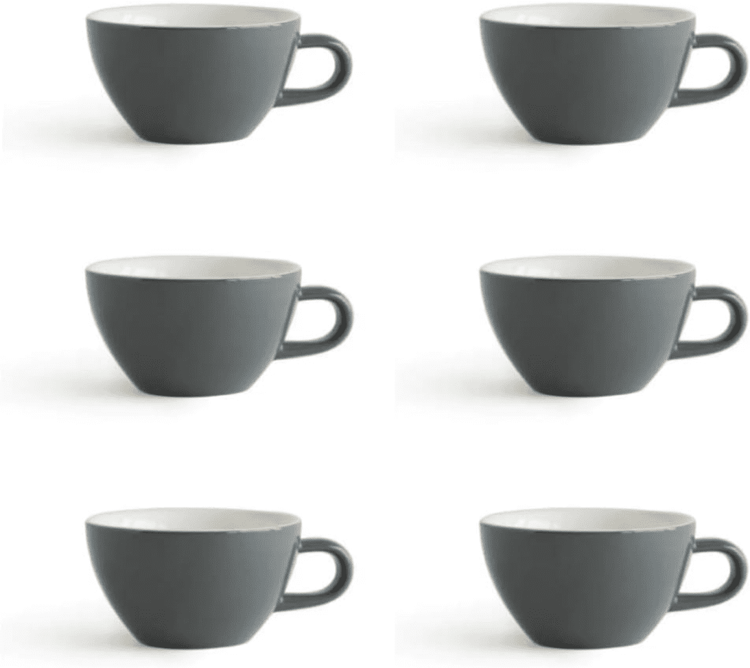 ACME Espresso Cappuccino Cup (190ml/6.43oz) | Dolphin Gray | 6-Pack ...