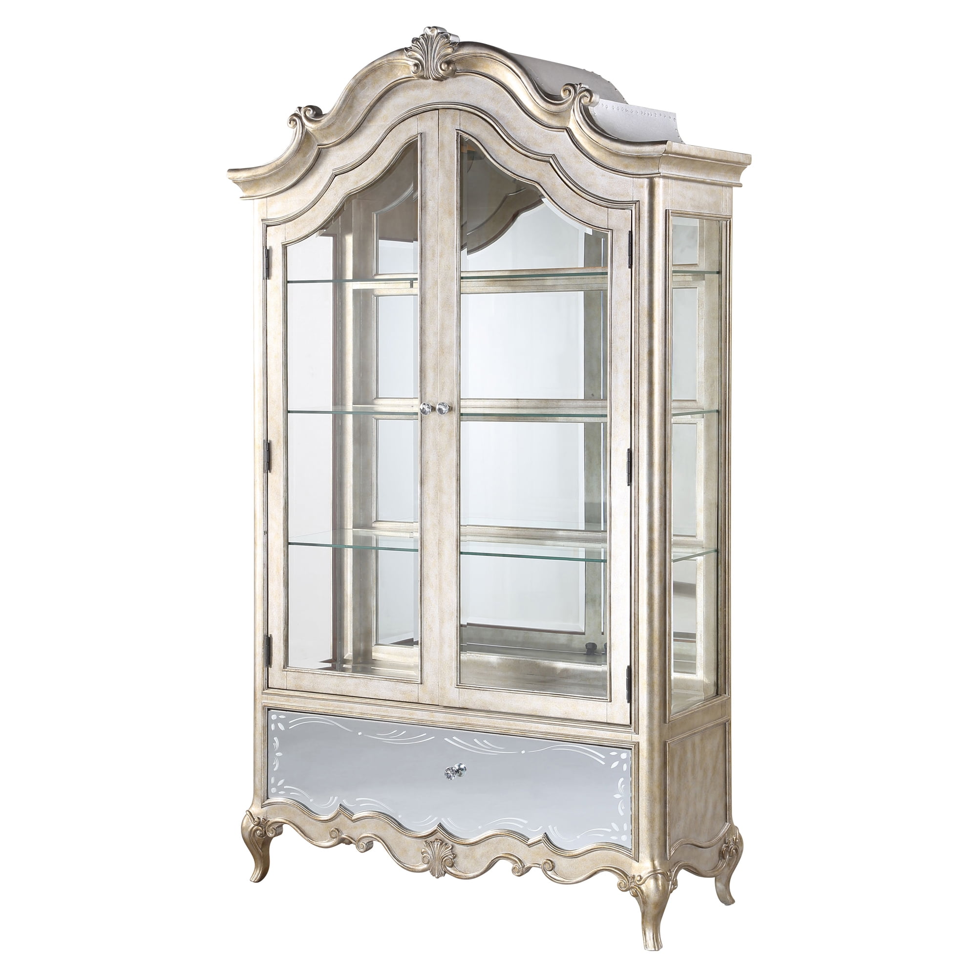 ACME Esteban Curio in Mirrored and Antique Champagne - Walmart.com