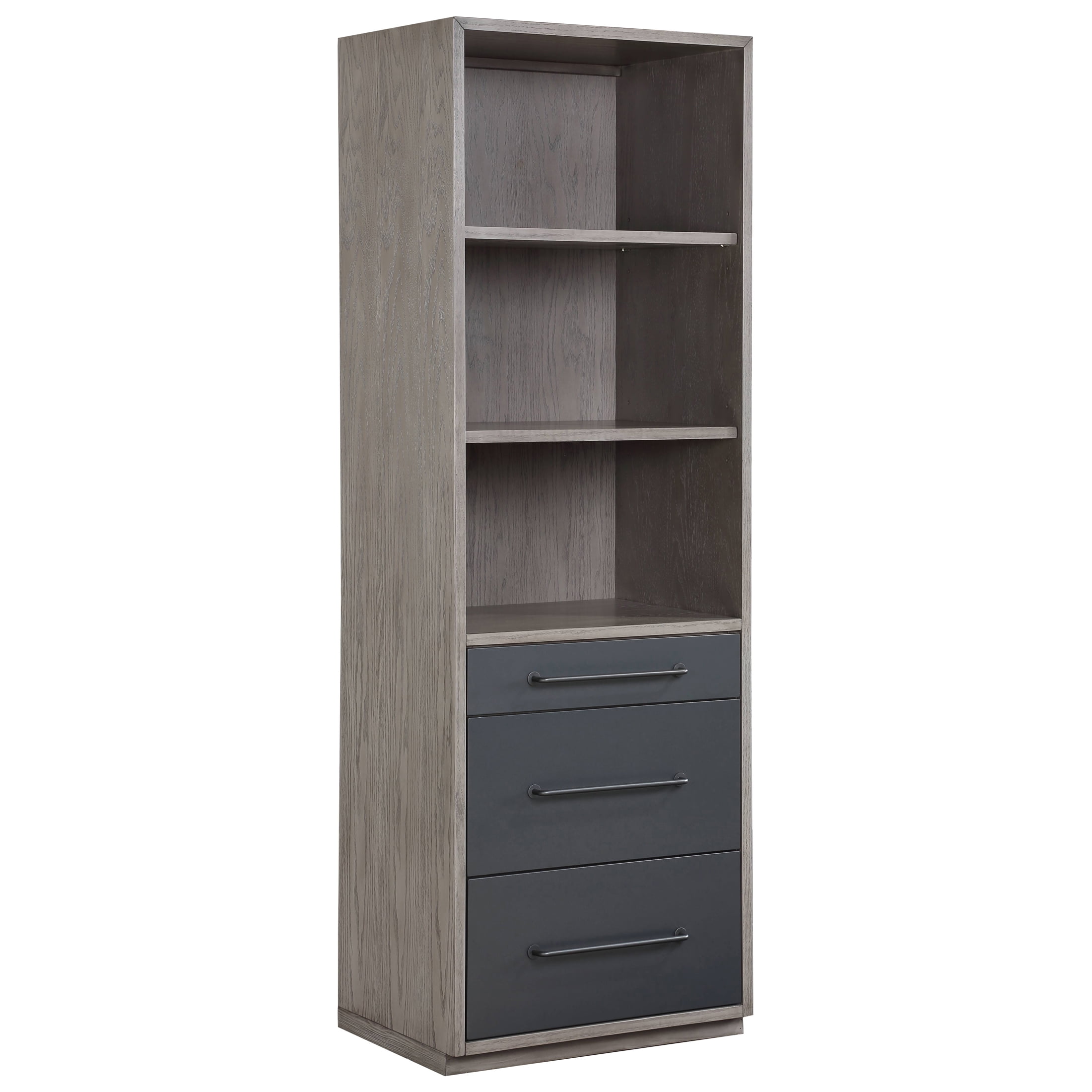 ACME Estevon 3-Shelf Rectangular Bookcase in Gray Oak - Walmart.com