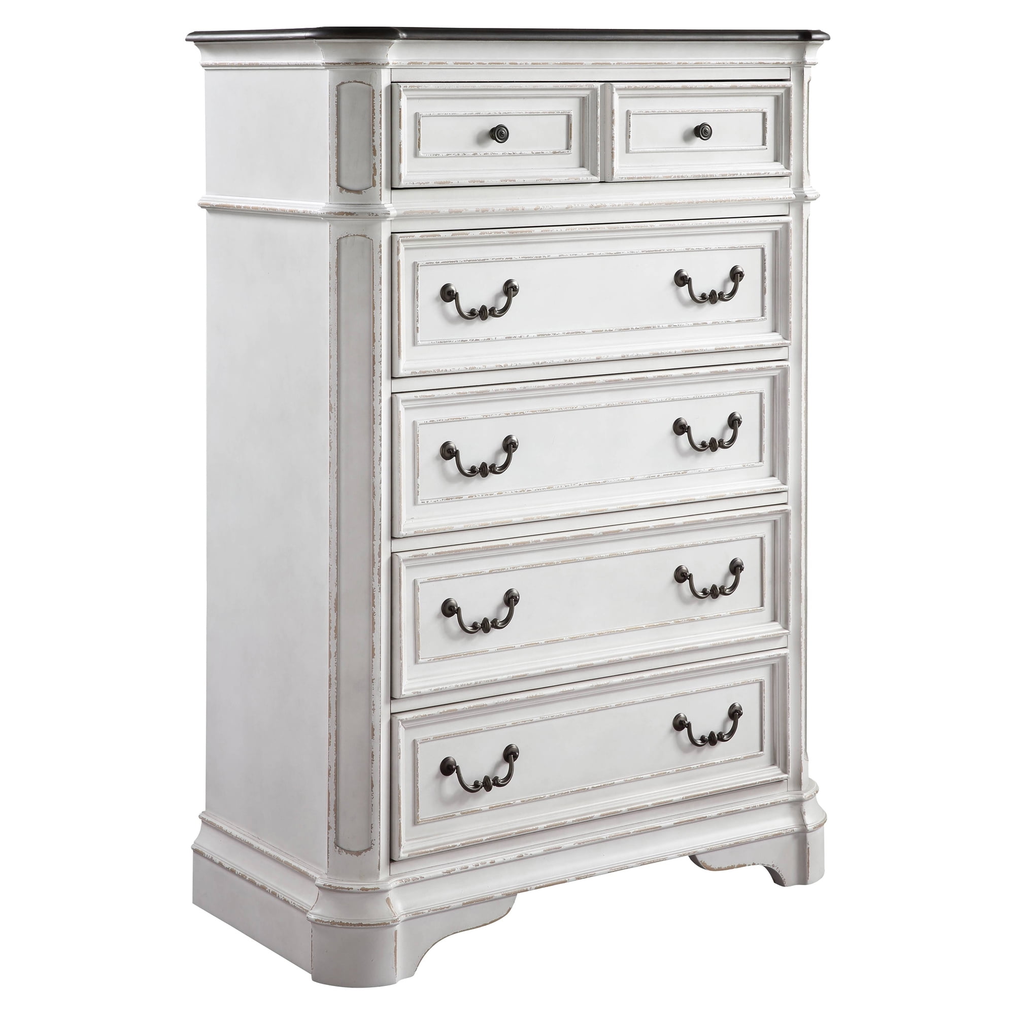 ACME Florian Chest in Antique White and Oak - Walmart.com