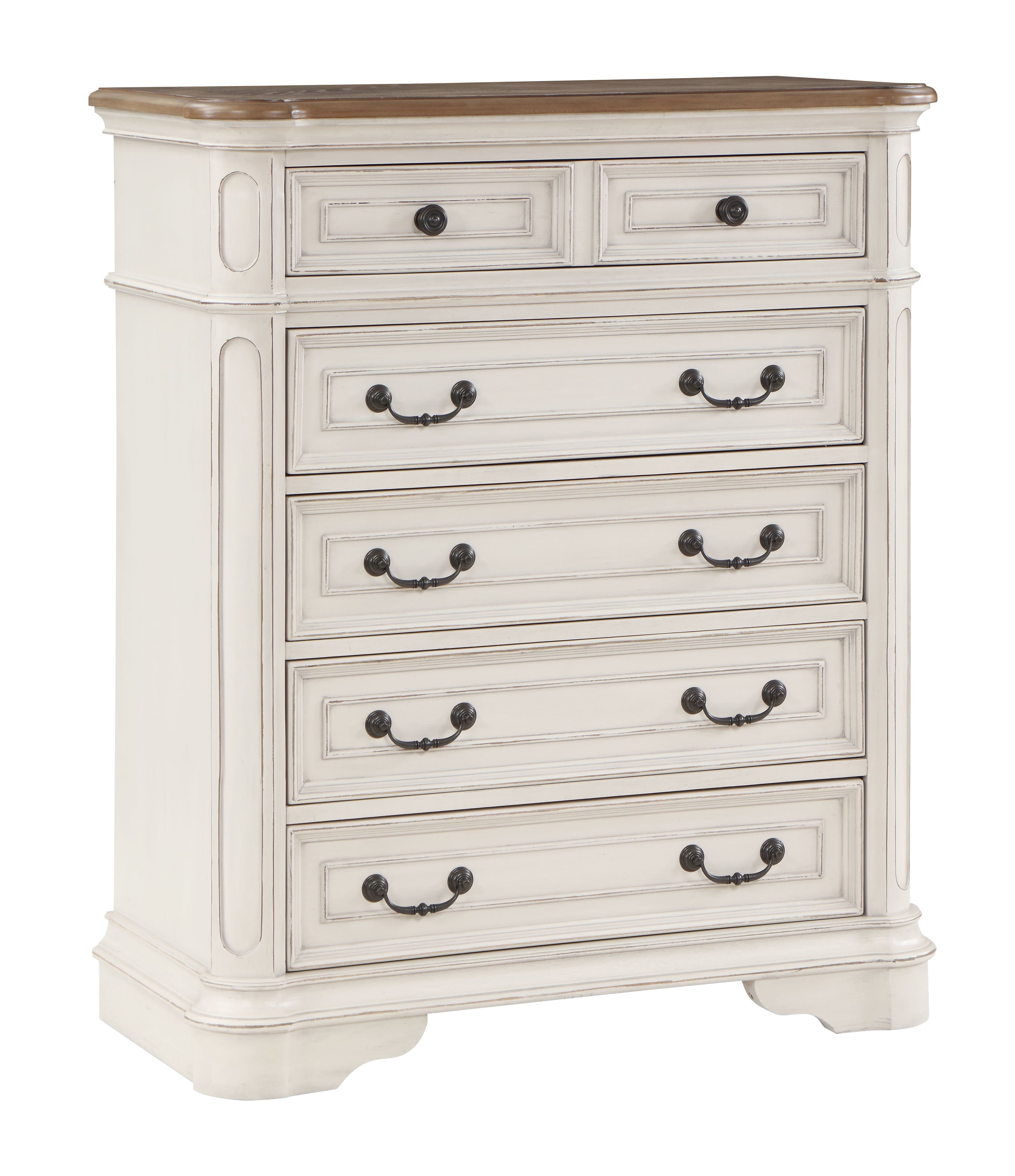 ACME Florian Chest in Grey and Antique White - Walmart.com