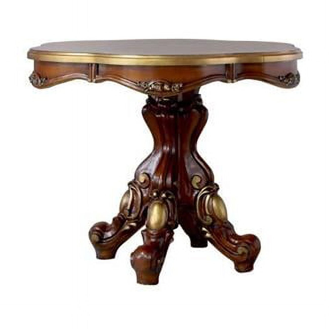 ACME Furniture Picardy Counter Height Table, Cherry Oak - 37 x 48 x 48 ...