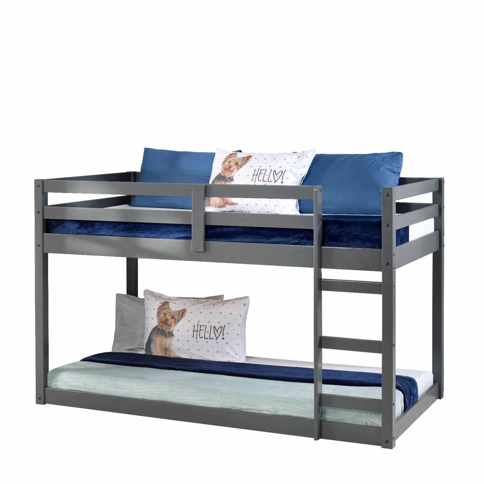 Acme Gaston Wooden Frame Loft Bed in Gray - Walmart.com
