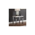ACME Harta End Table in White High Gloss & Chrome - Walmart.com