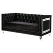 ACME Pyroden Loveseat in Black and Chrome - Walmart.com