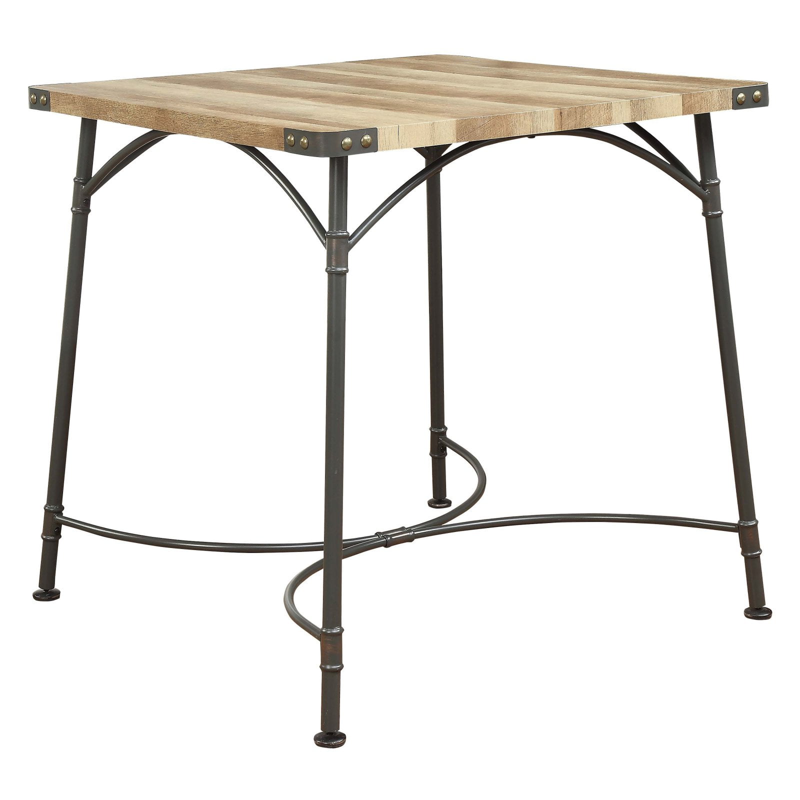 ACME Itzel Counter Height Table in Sandy Gray and Antique Oak - Walmart.com