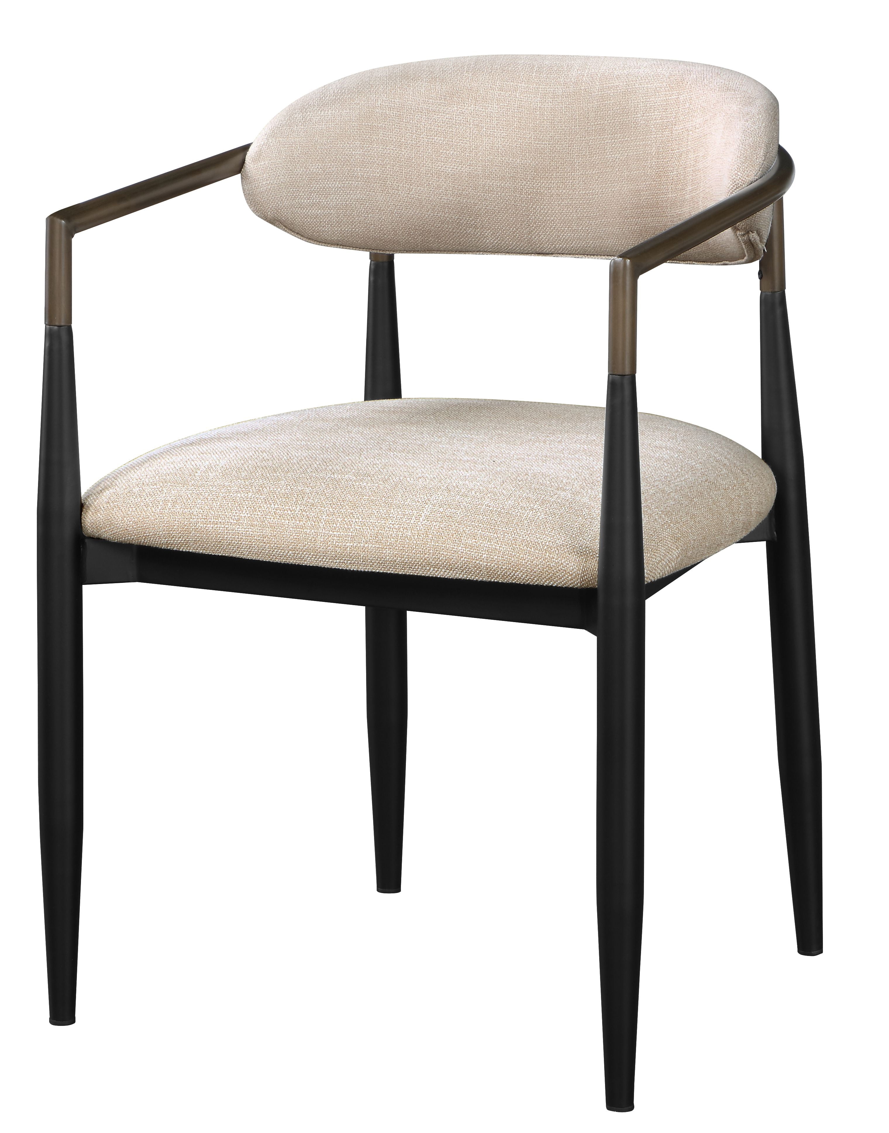 ACME Jaramillo Wooden Side Chairs in Beige and Black (Set of 2 ...