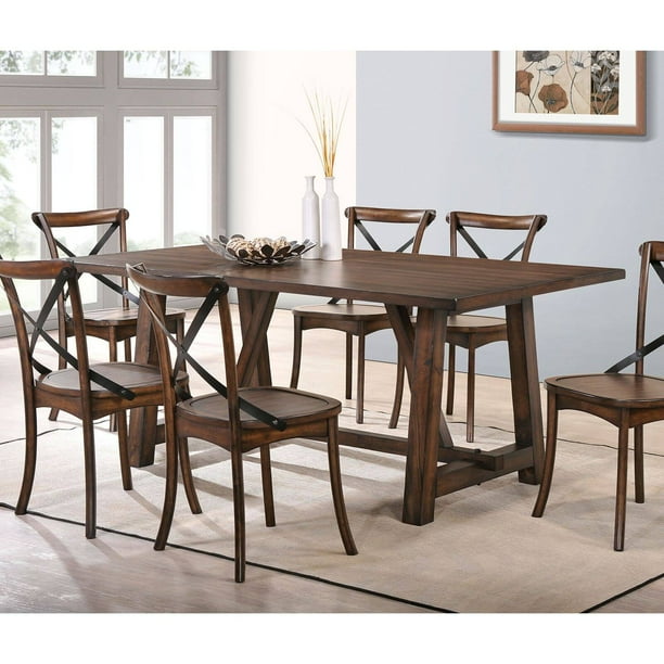 ACME Kaelyn Dining Table, Dark Oak - Walmart.com
