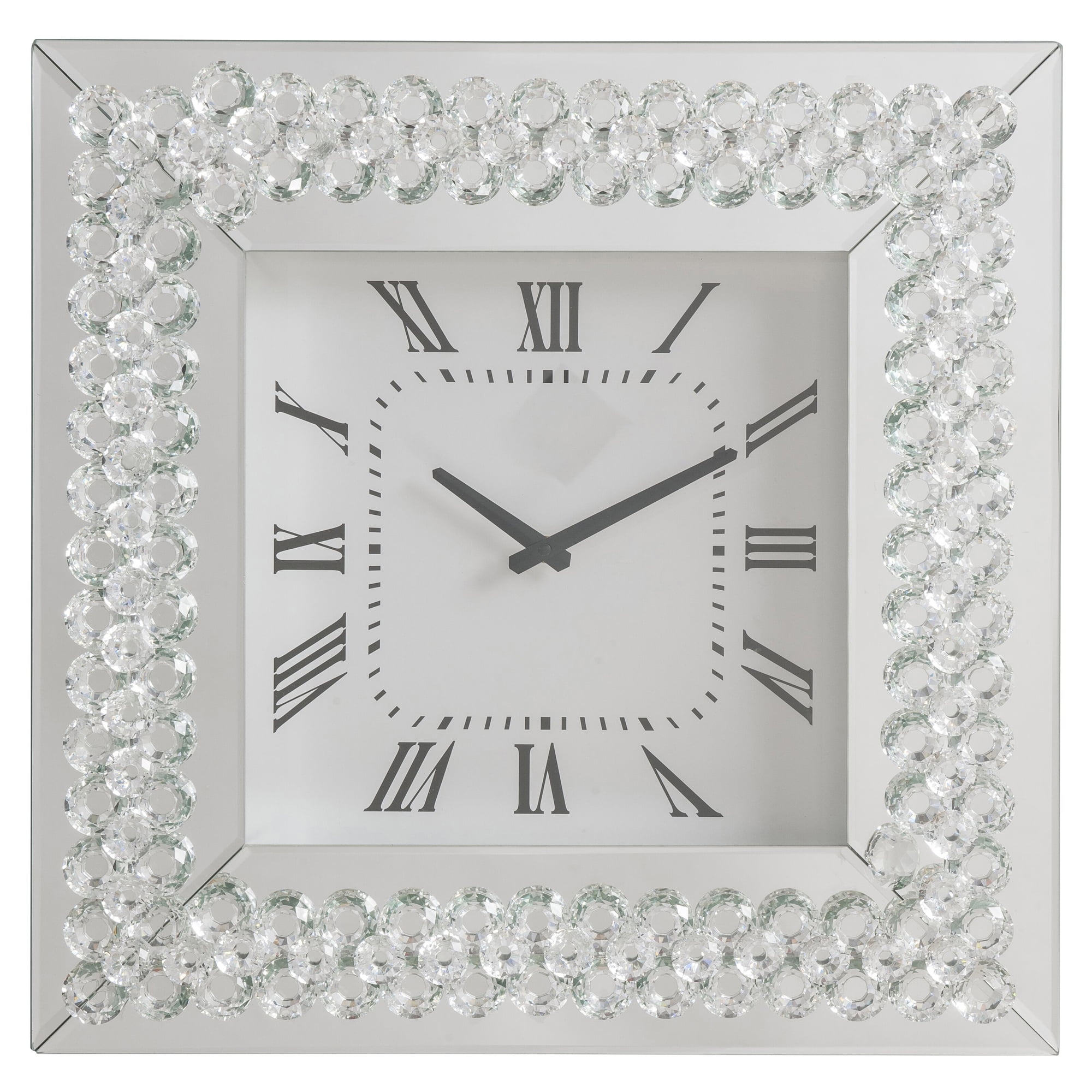 ACME Lotus Wall Clock in Faux Rhinestones - Walmart.com