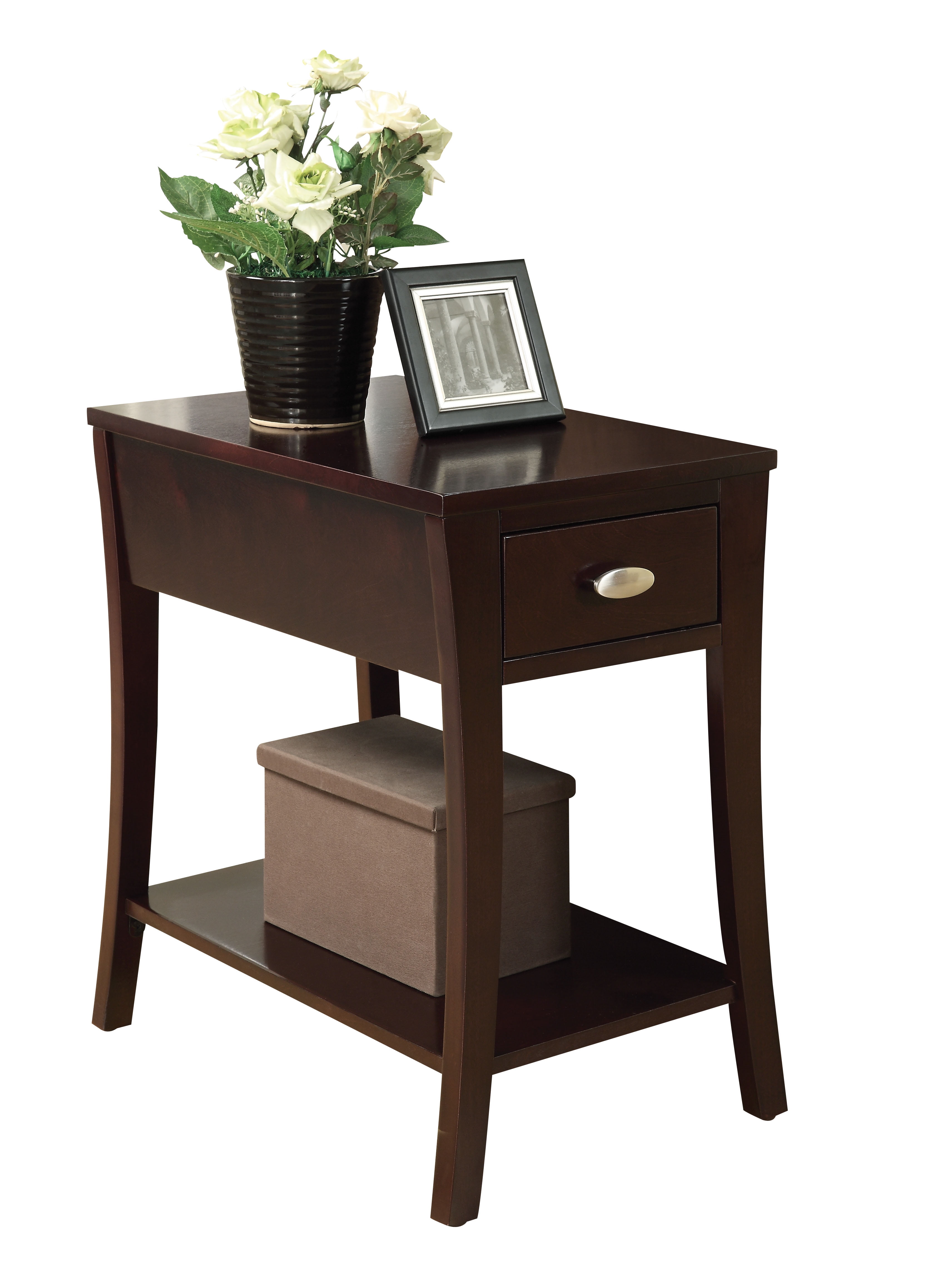 Mansa - Side Table Espresso - Walmart.com