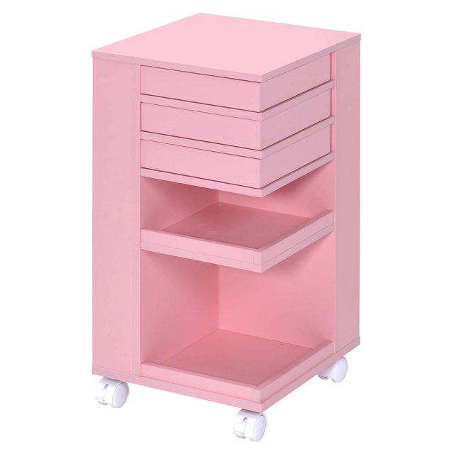 ACME Nariah Storage Cart with Caster Wheel in Pink - Walmart.com