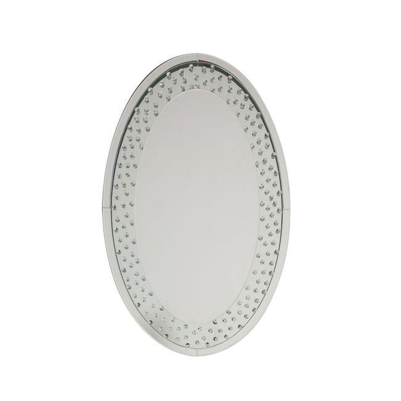 ACME Nysa Accent Wall Mirror - Mirrored & Faux Crystals - Walmart.com