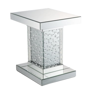 ACME Meria 20" Square Mirrored End Table - Walmart.com