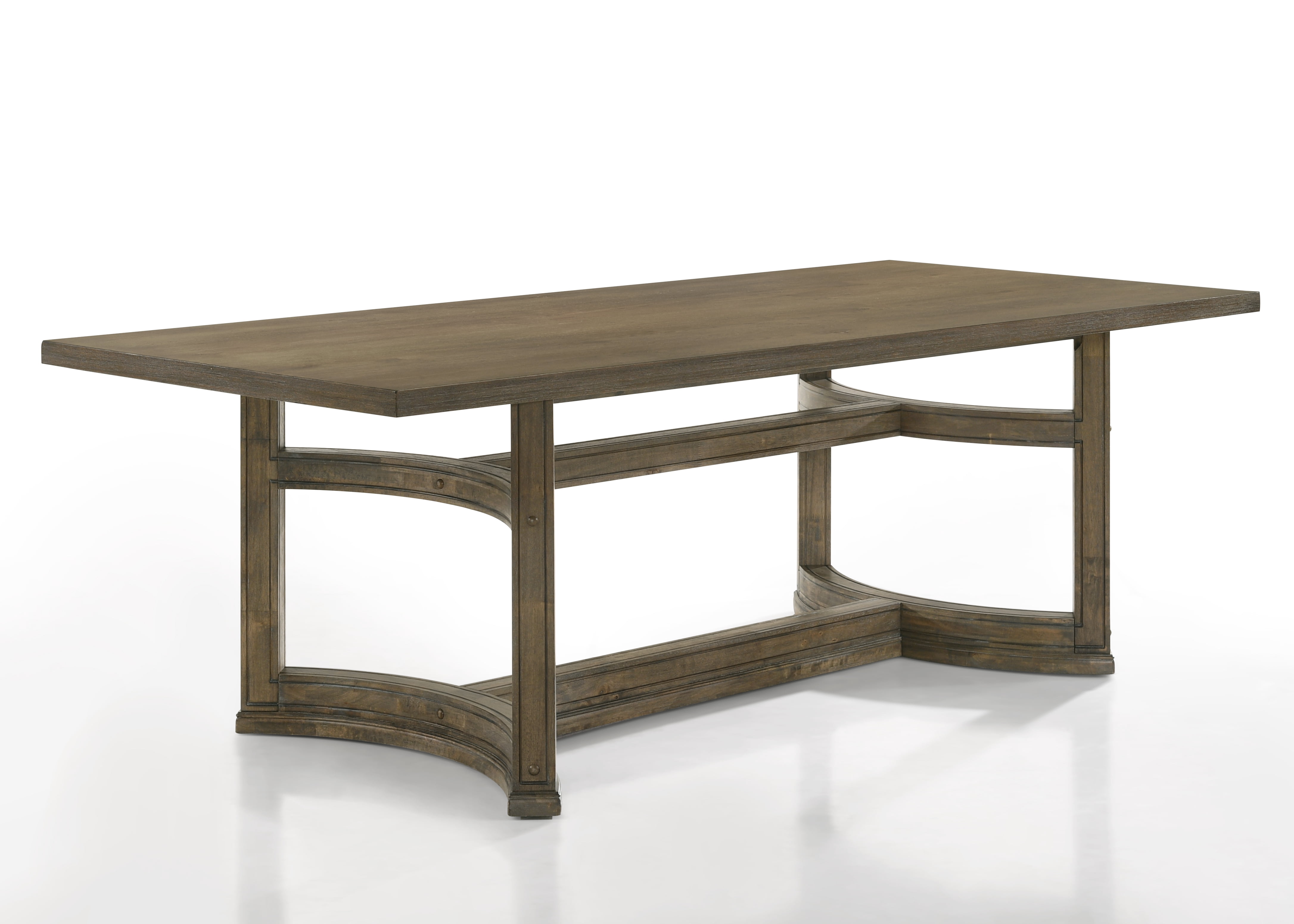 ACME Parfield Dining Table, Weathered Oak Finish - Walmart.com