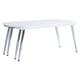 ACME Patina Coffee Table in White and Chrome - Walmart.com