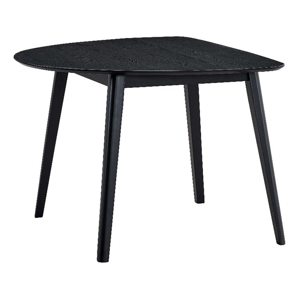 ACME Real Wood Rectangular Dining Table with Fixed Table Top in Black ...