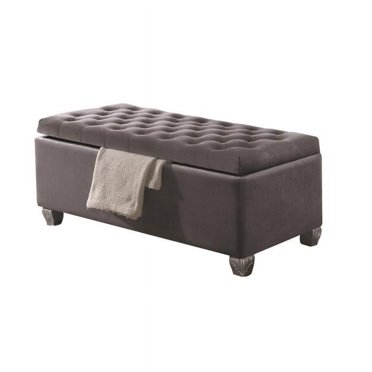 Baxton Studio Alvis Mid-Century Modern Grey Velvet Upholstered Back 2 ...