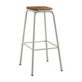 ACME Scarus 30" Bar Stool in Natural and White, Set of 2 - Walmart.com