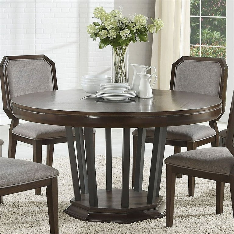 Acme round marble dining table store